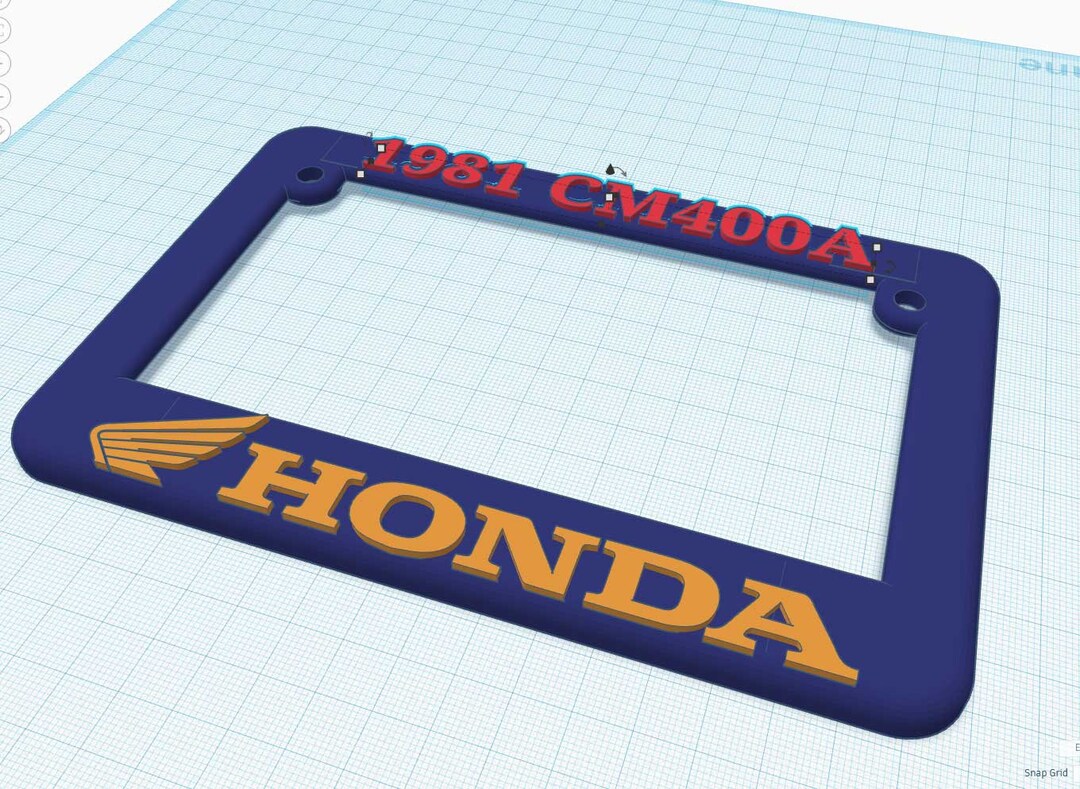 Custom Motorcycle License Plate Frame DIGITAL FILE ONLY - Etsy
