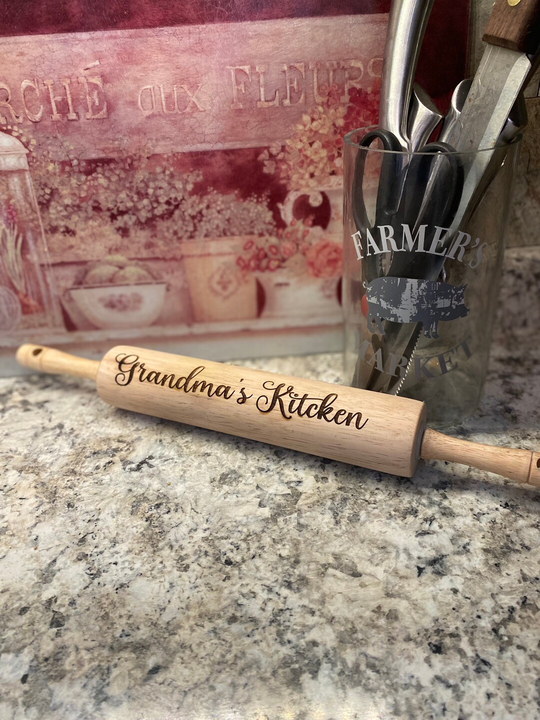 Engraved Rolling Pin Customized Kitchen Decor - Etsy
