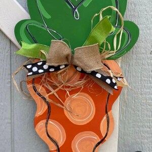 Easter Door Hanger Front Porch Sign Spring Front Porch Carrot Easter ...