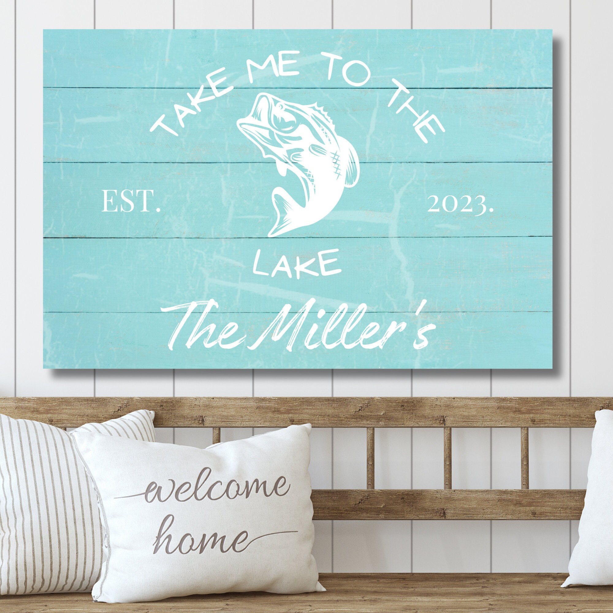 Personalized Sign Lake House, Fishing, Cabin Decor, Custom Sign - Etsy