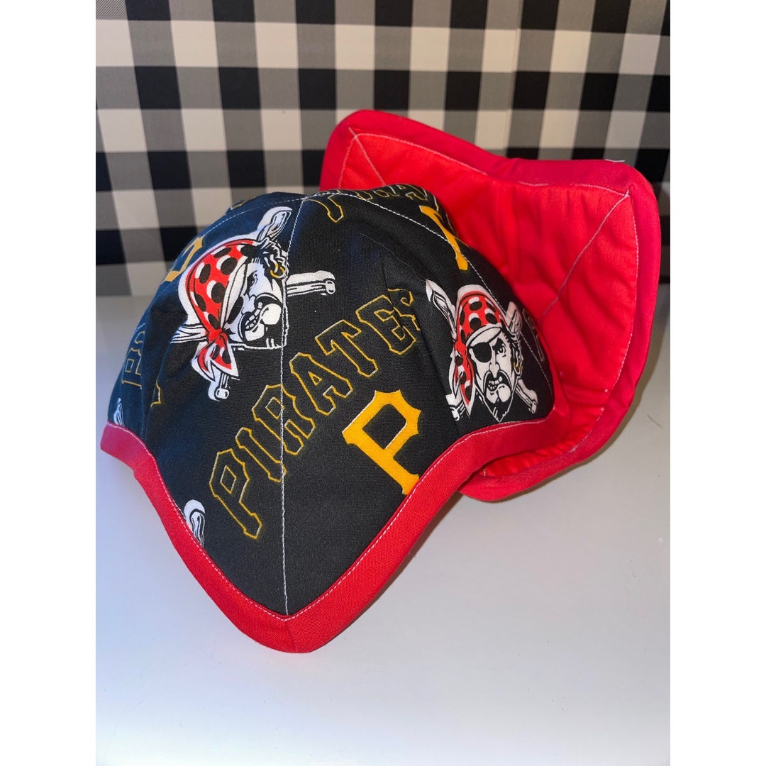 Handmade PIRATES RED Microwave Safe Bowl Cozy Reversible Quilted Cozie ...
