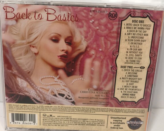 Christina Aguilera Back To Basics Booklet