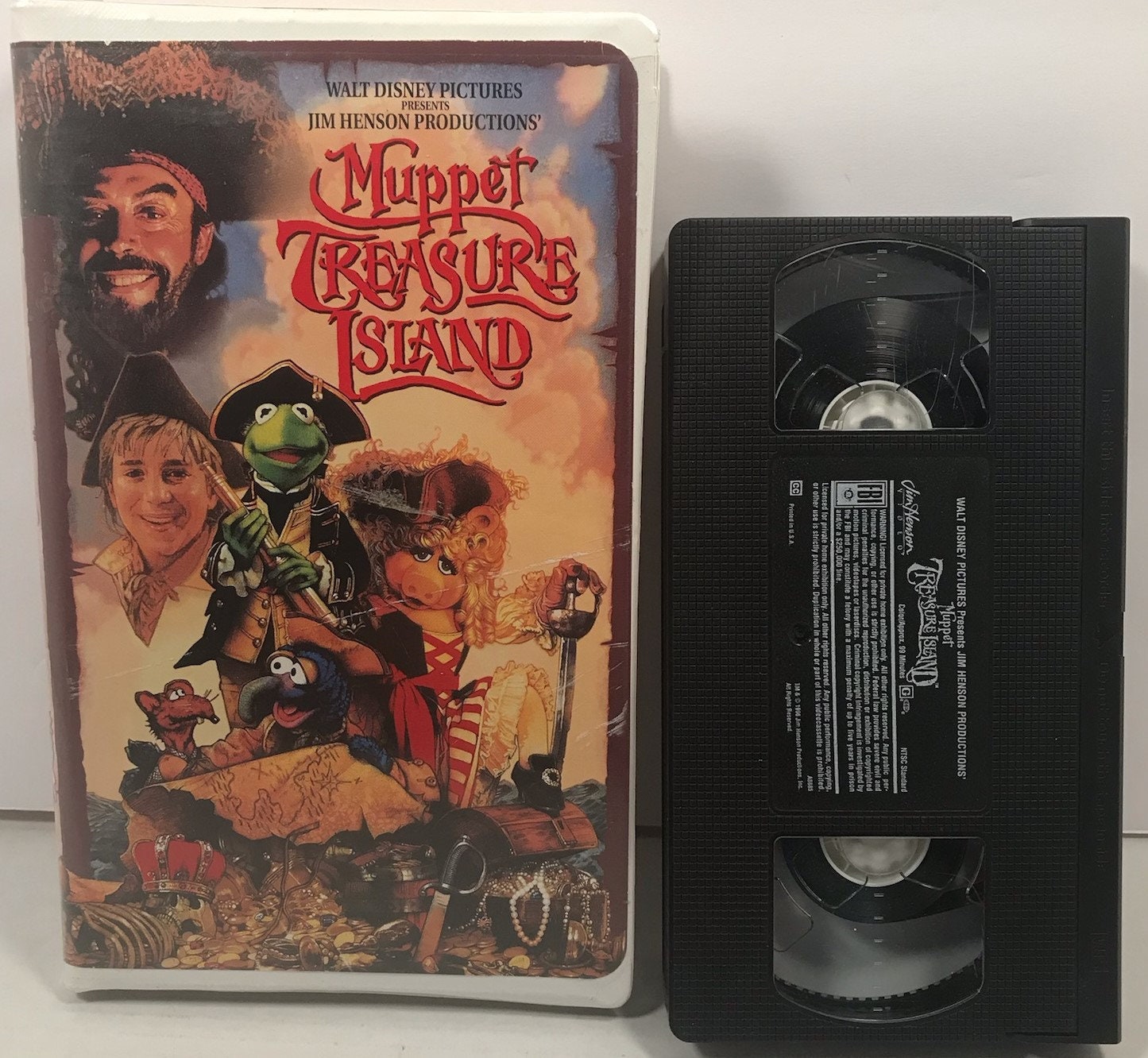 Vintage Walt Disney Jim Henson Muppet Treasure Island VHS Movie 1996 ...