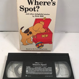 Vintage Where's Spot First Production VHS Tape Walt Disney Video With ...
