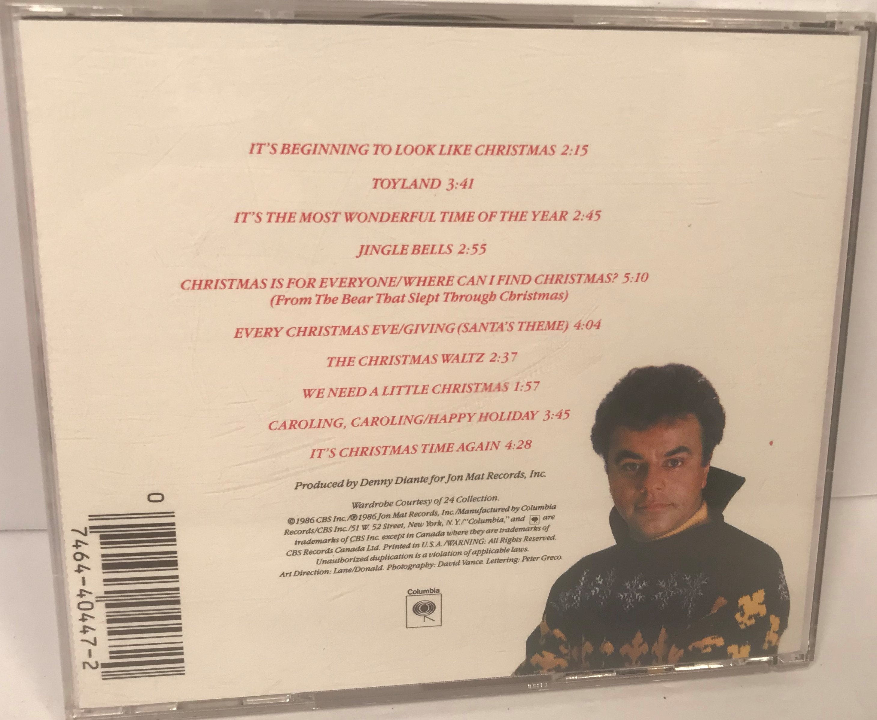 Vintage Christmas Eve With Johnny Mathis First Pressing CD Columbia ...