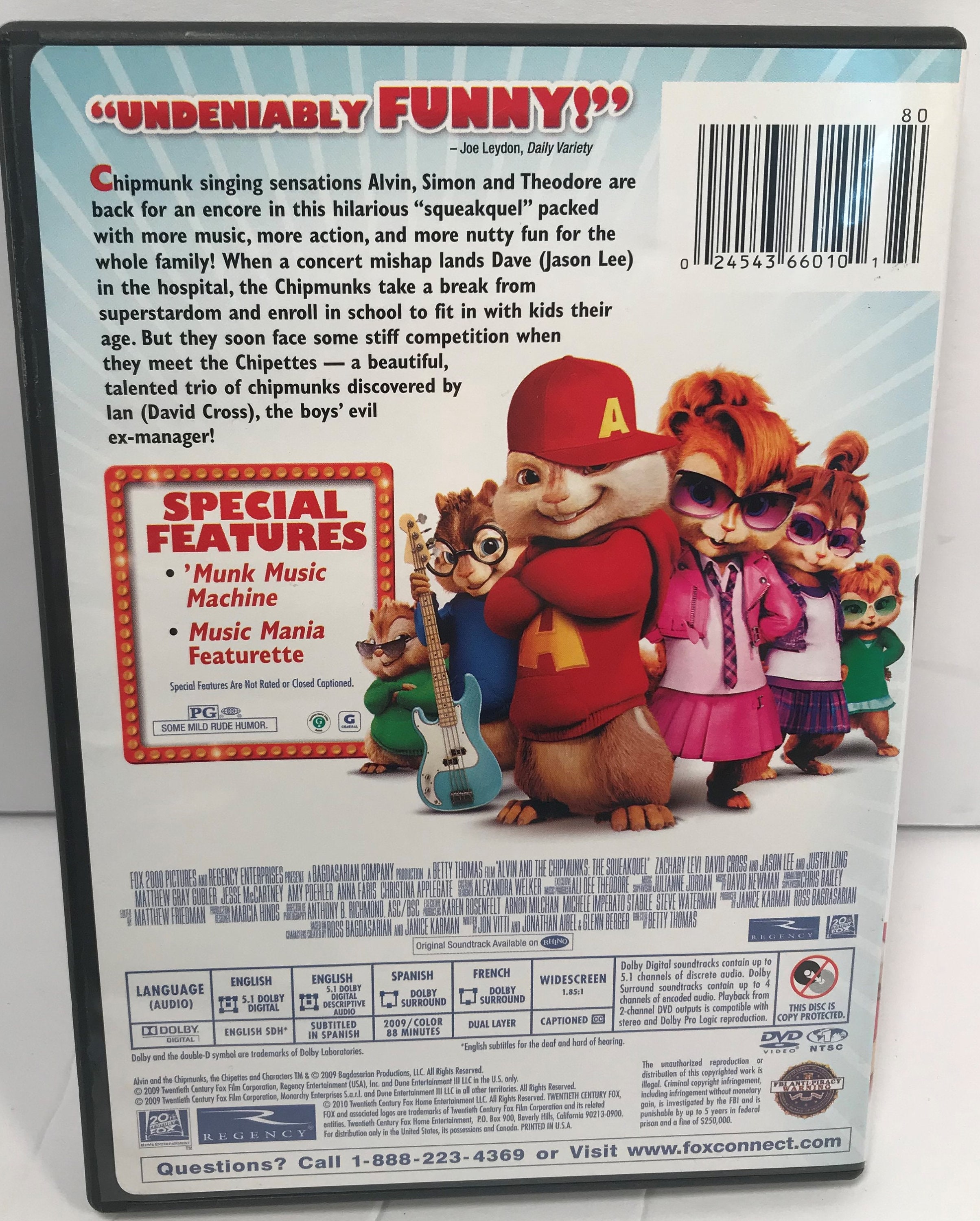 Alvin And The Chipmunks 2 Poster