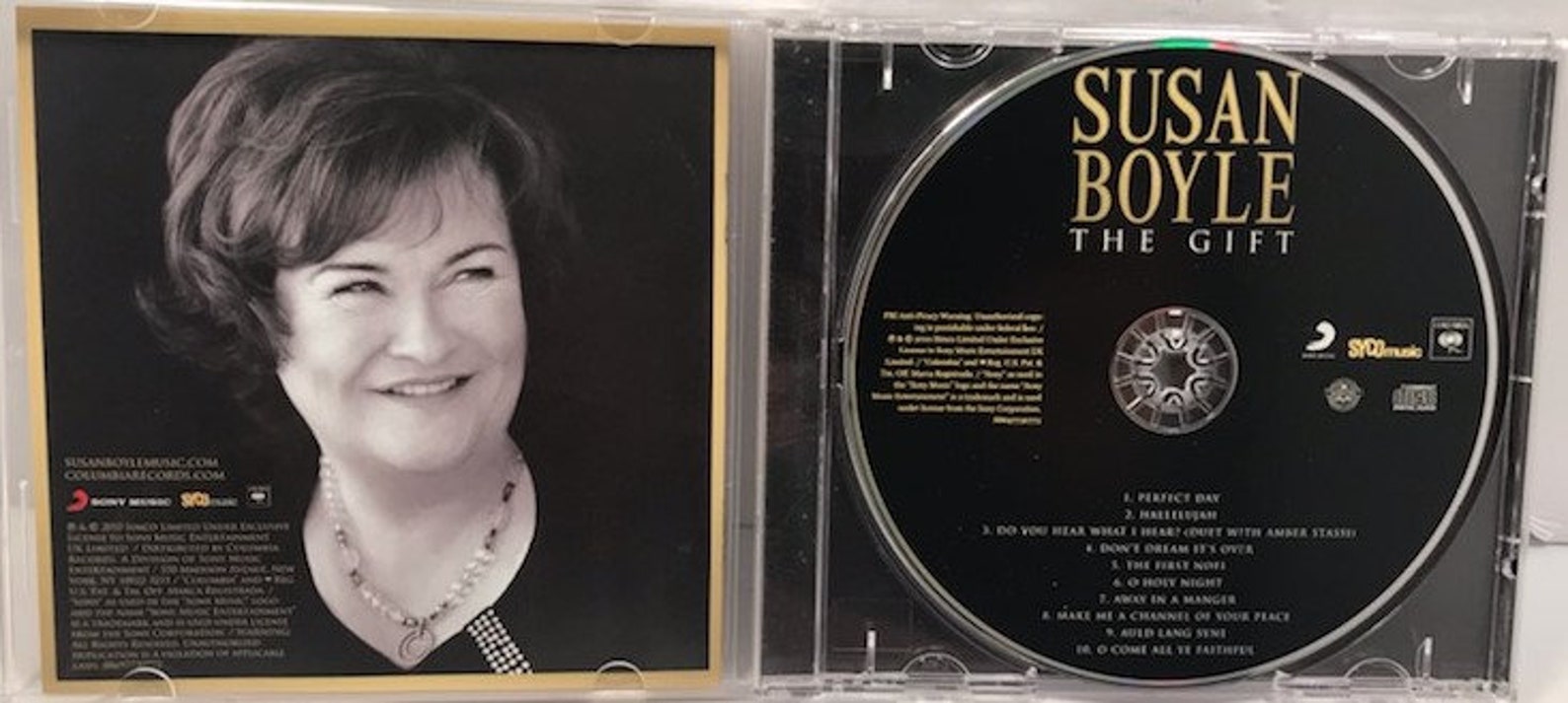 Susan Boyle the Gift First Pressing CD Sony Music Near Mint Condition ...