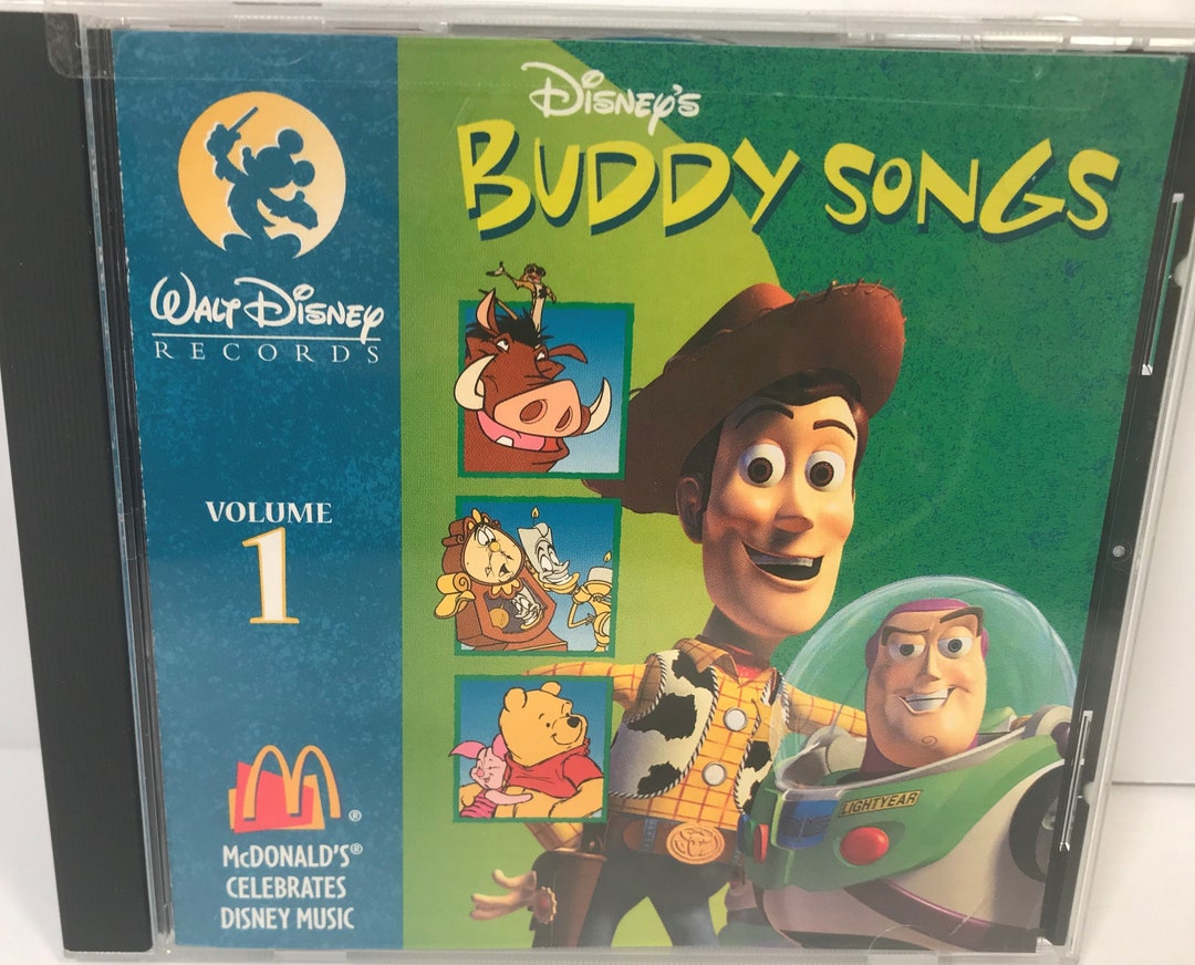 Vintage Walt Disney Records Buddy Songs Volume 1 Mcdonald's Branded ...