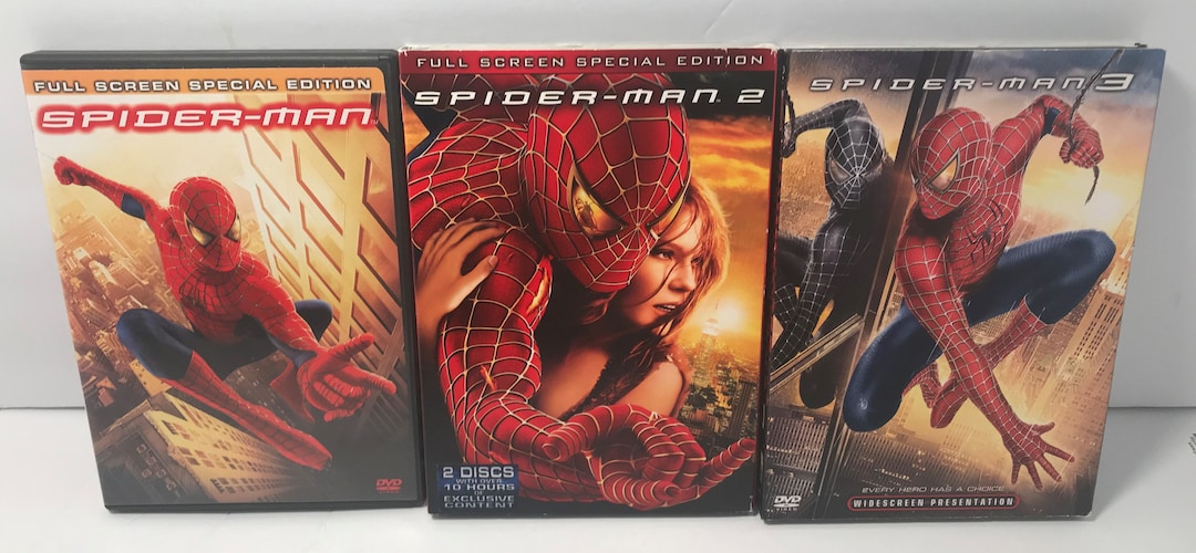 Vintage Spider Man First 3 Movie Set DVD Sony Pictures Excellent ...
