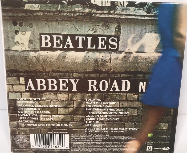 Vintage the Beatles Abbey Road Remastered Enhanced Digipak CD With Mini ...