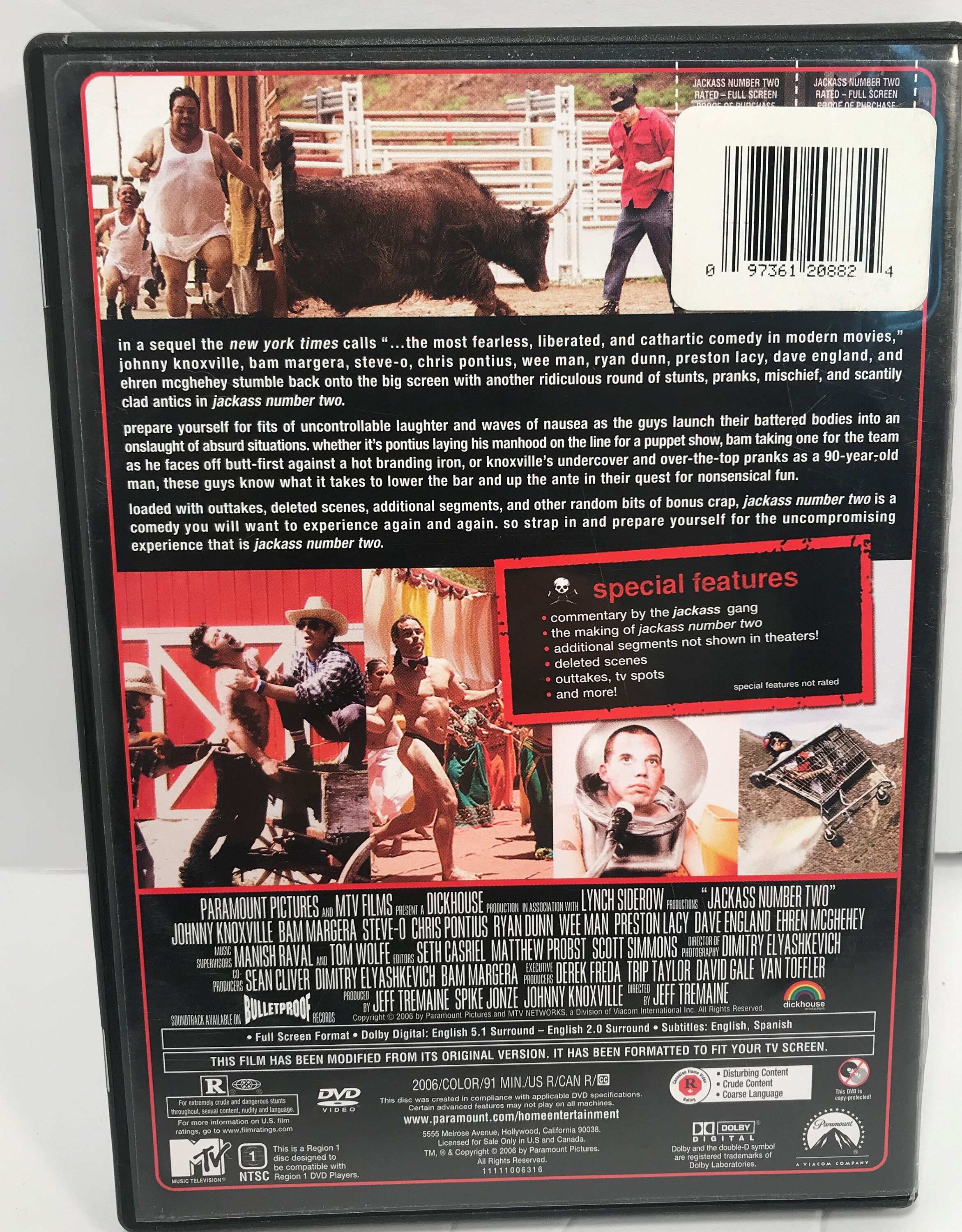 Jackass Number Two Dvd