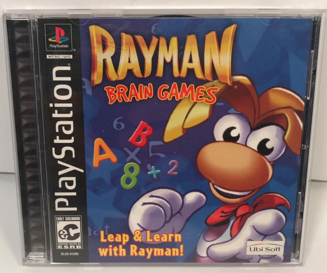 Vintage Playstation 1 Rayman Brain Games CD Ubisoft 2000 Near Mint ...