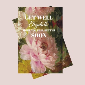 Get Well Ecard Get Well Soon Card Editable Ecard Phone Get | Etsy