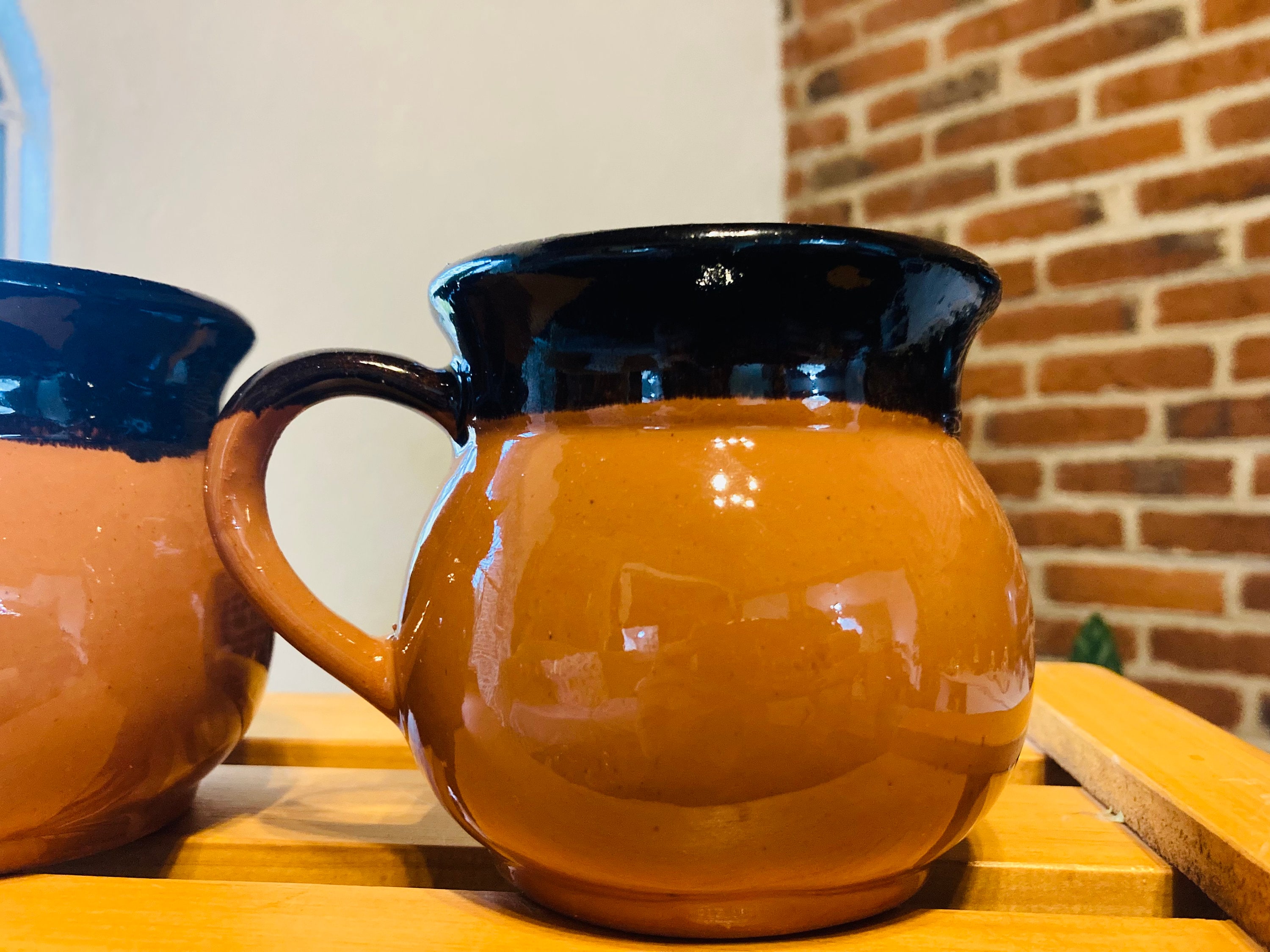 2 JARRITOS Mexicanos de barro mexica cup mexican clay Taza - Etsy México