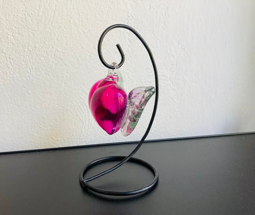 BASE to Hang Small Heart. Glass Heart, BLOWN GLASS Made in Mexico - Etsy