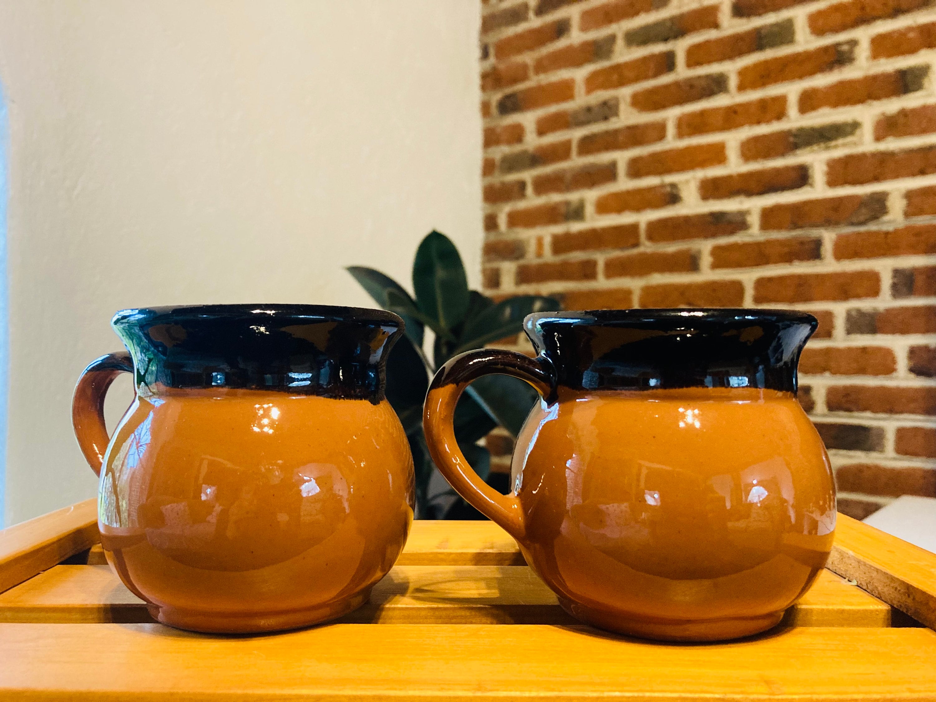 2 JARRITOS Mexicanos de barro mexica cup mexican clay Taza - Etsy México