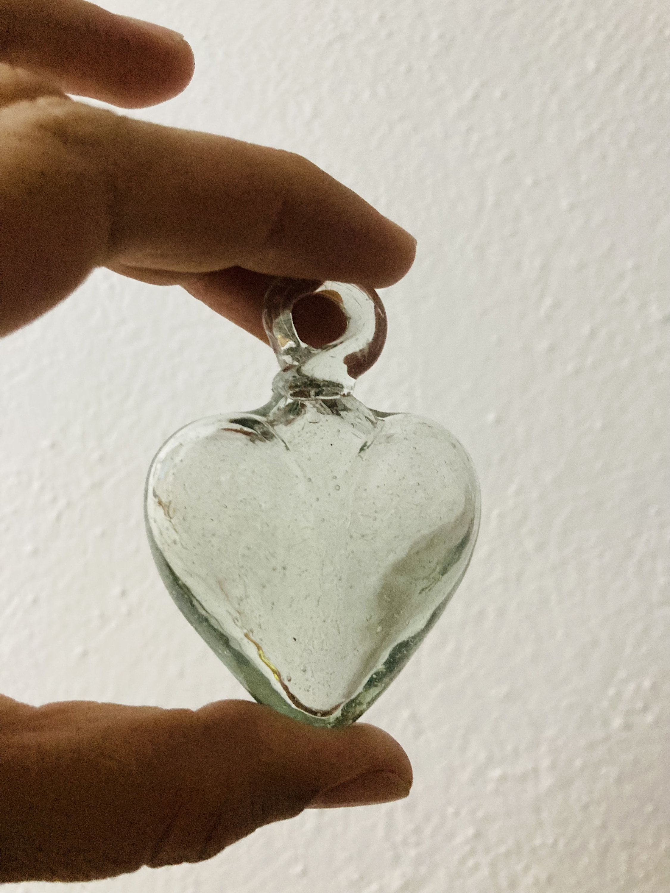 30 Beautiful TRANSPARENT Blown Glass Hearts. Glass Heart - Etsy