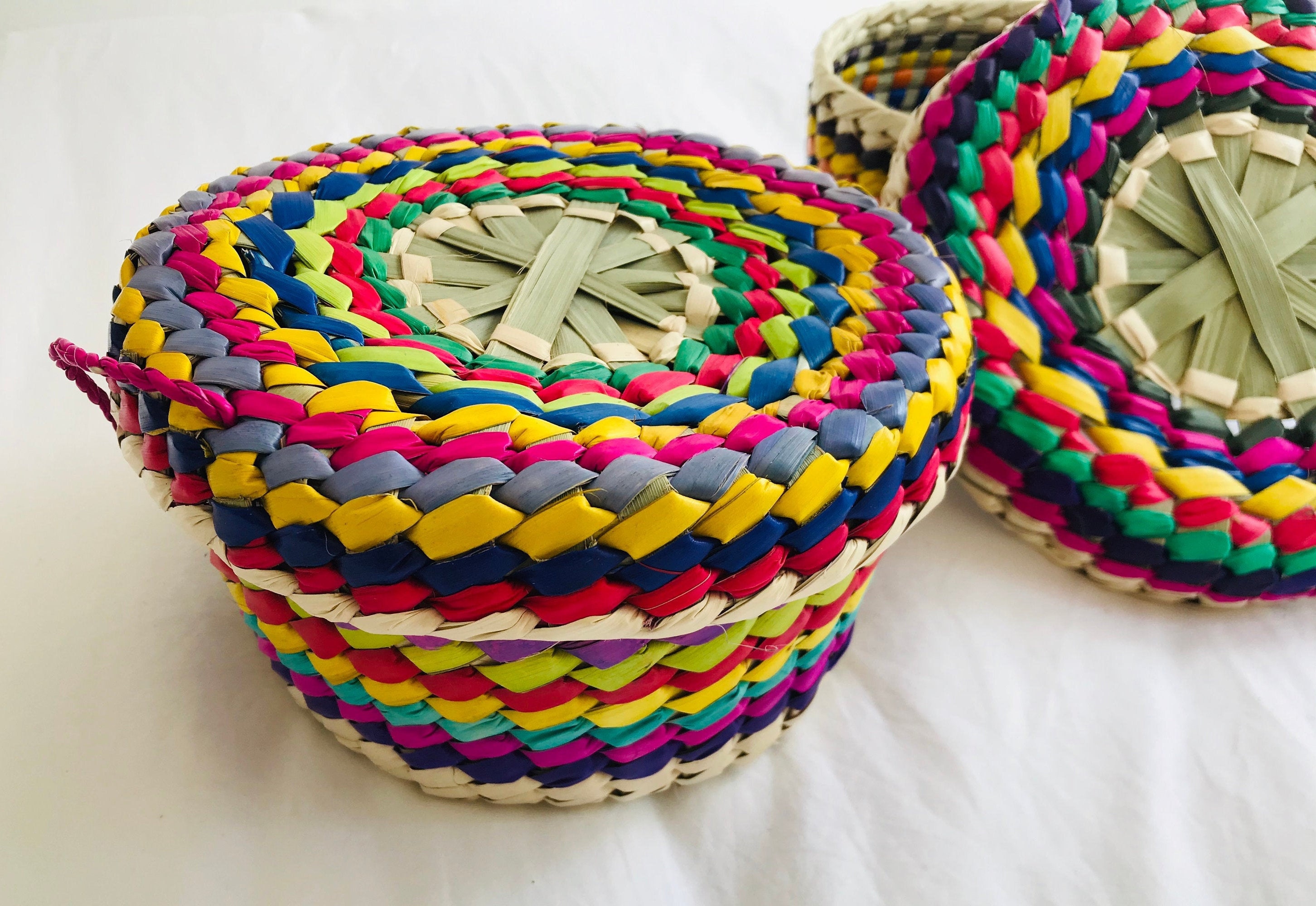 TORTILLERO calentador de tortillas 1 Cesto de palma con - Etsy España