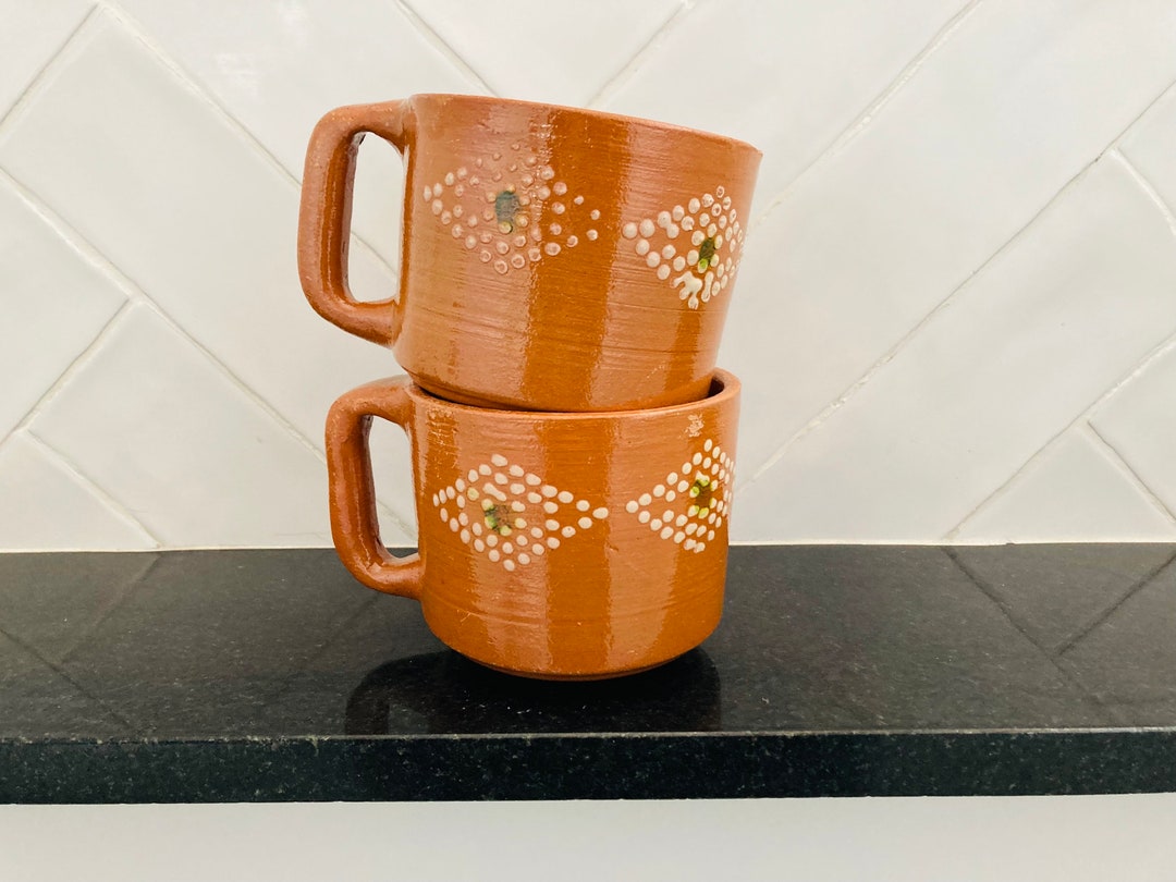 2 MEXICAN Cup, Mexican Clay Cup, HAND Painted wholesale - Etsy