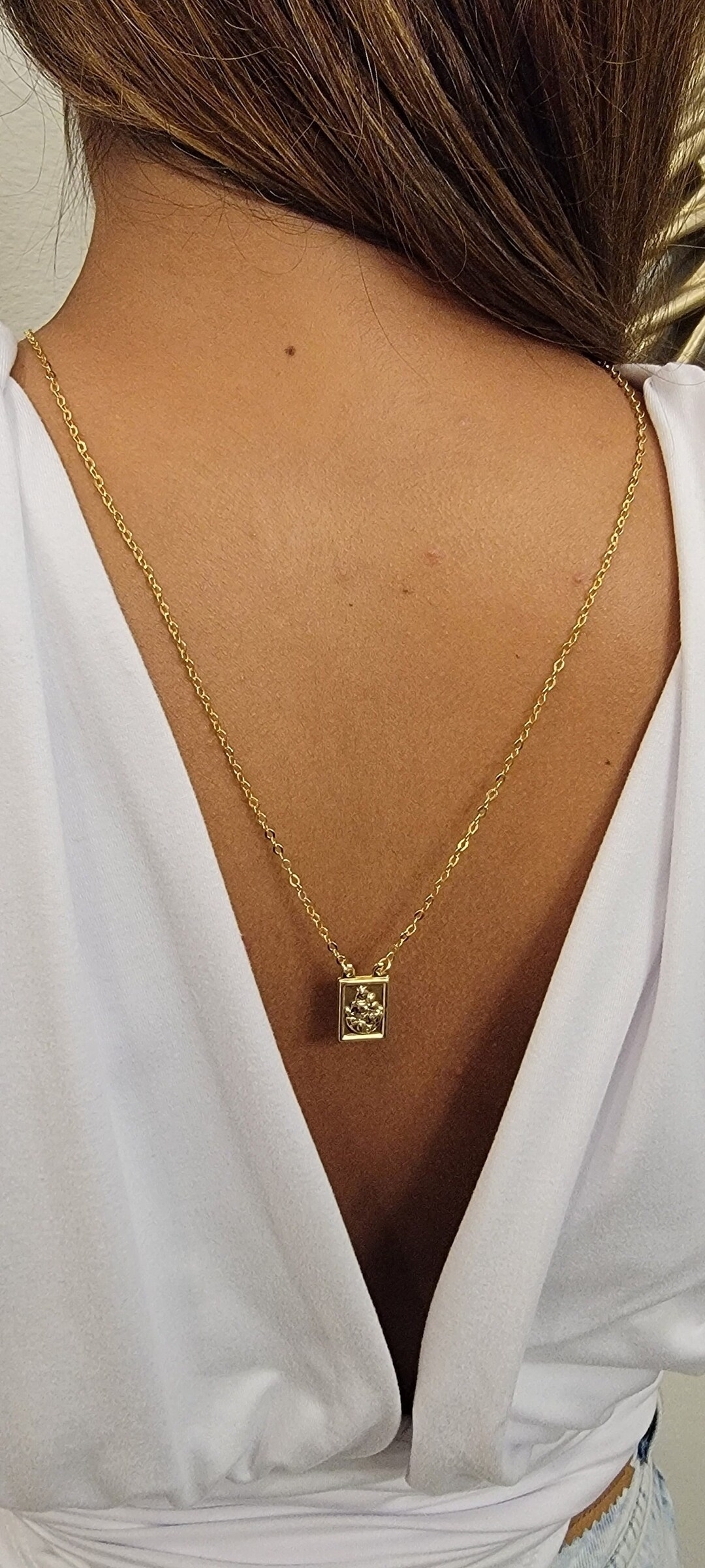 Scapular, 18k Gold Filled Scapular, Catholic Necklace, Hand Made Gift ...