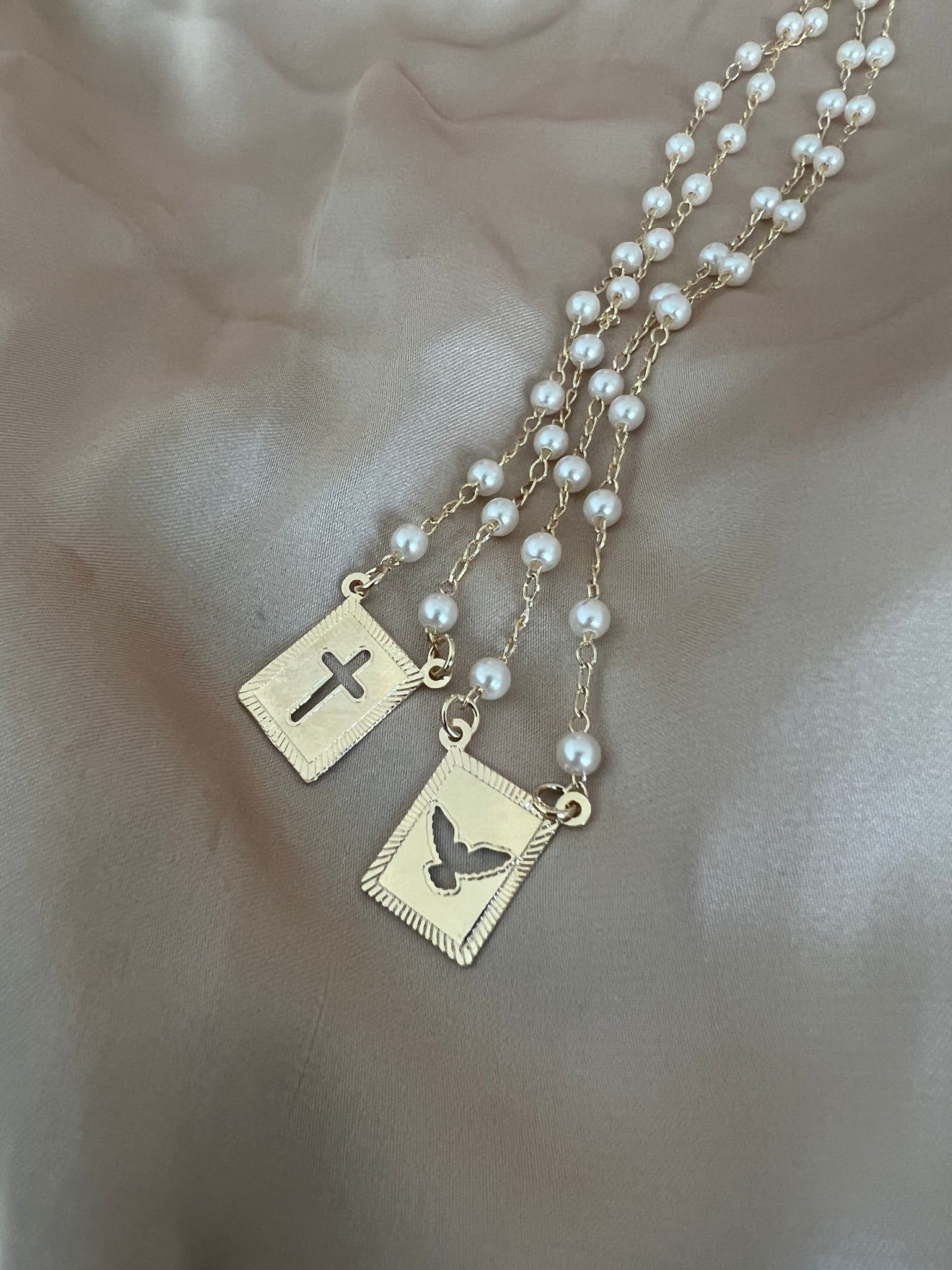 Freshwater Pearl Scapular. White Freshwater Pearl Scapular - Etsy