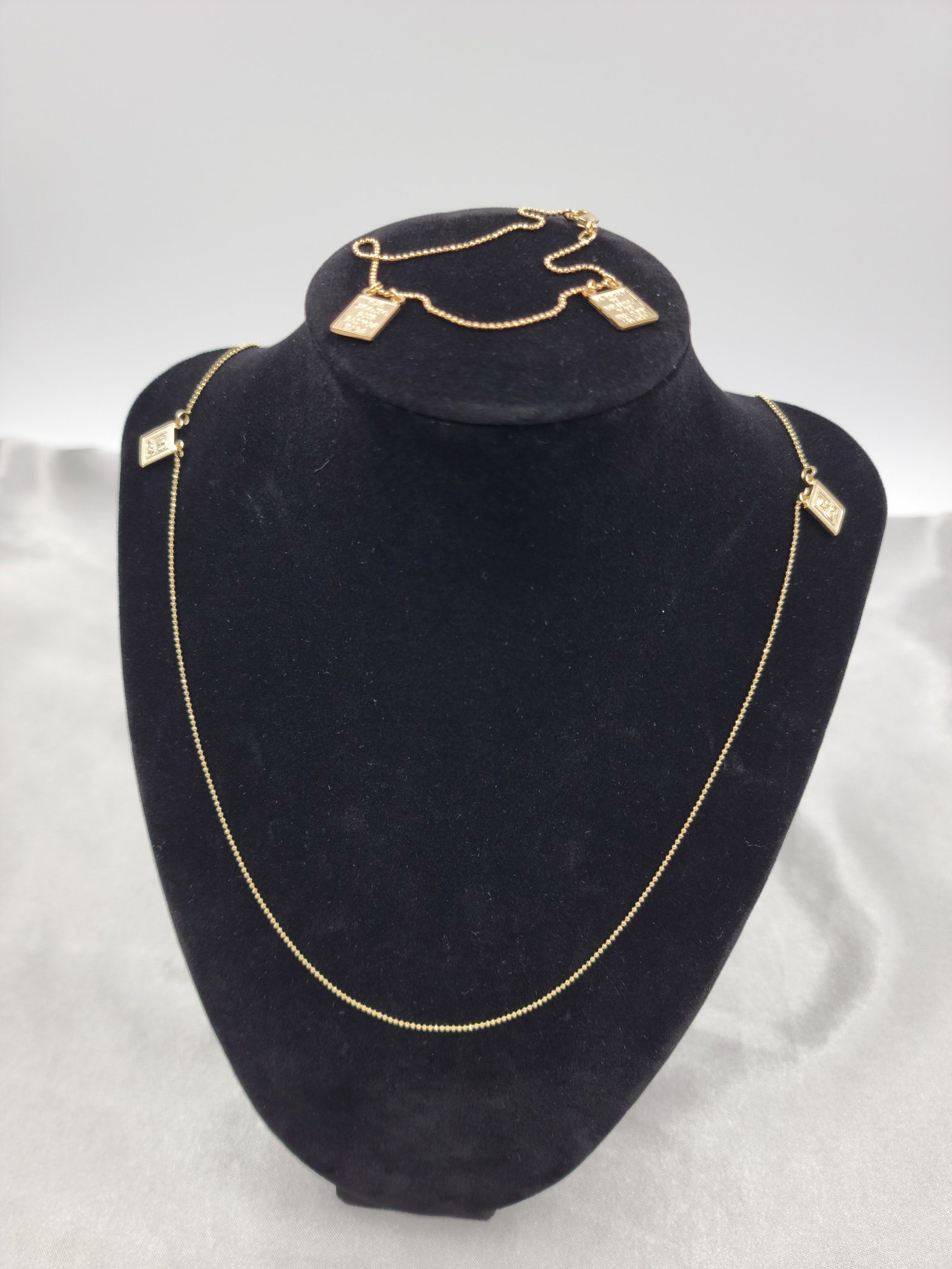 Silver Scapular Necklace, Gold Scapular Necklace, Communion ...