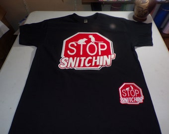 Exclusive Stop Snitching Patch Set Tee Shirt | Etsy
