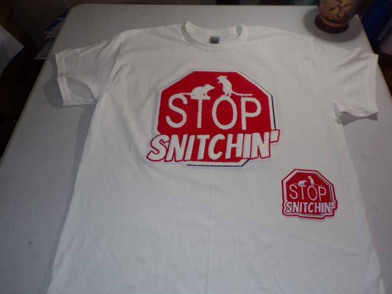 Exclusive Stop Snitching Patch Set Tee Shirt - Etsy