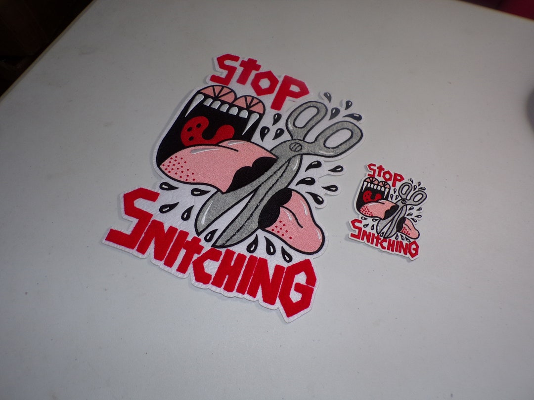 Exclusive Stop Snitching Patch Set - Etsy