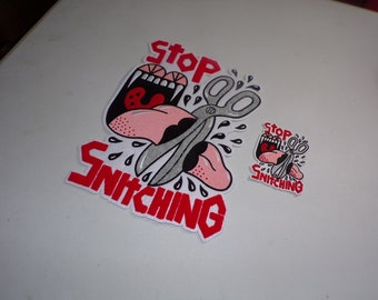 Exclusive Stop Snitching Patch Set Tee Shirt | Etsy