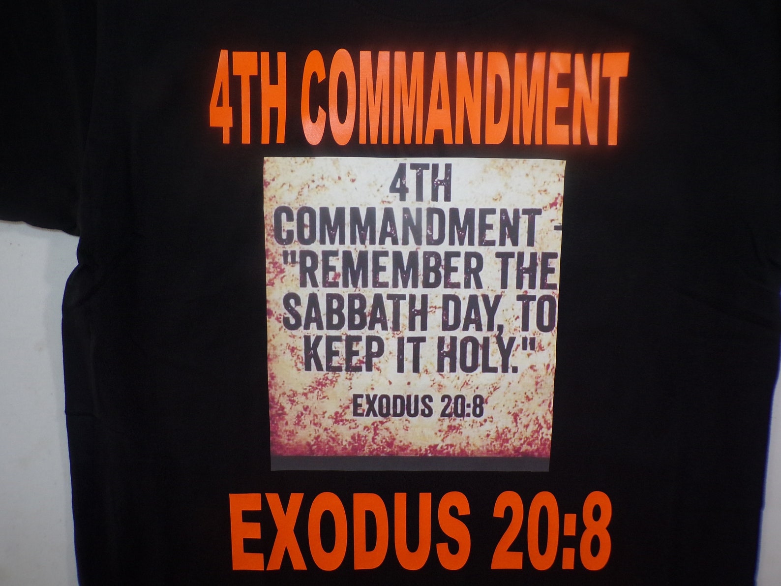 4th Commandment Remember the Sabbath Day and Keep It Holy - Etsy