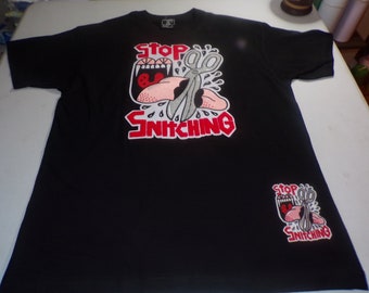 Exclusive Stop Snitching Patch Set Tee Shirt | Etsy