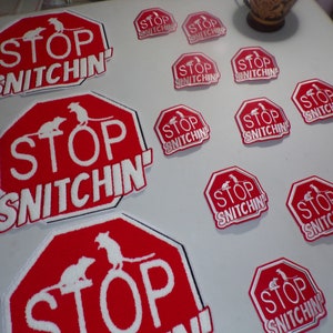 Exclusive Stop Snitching Patch Set - Etsy