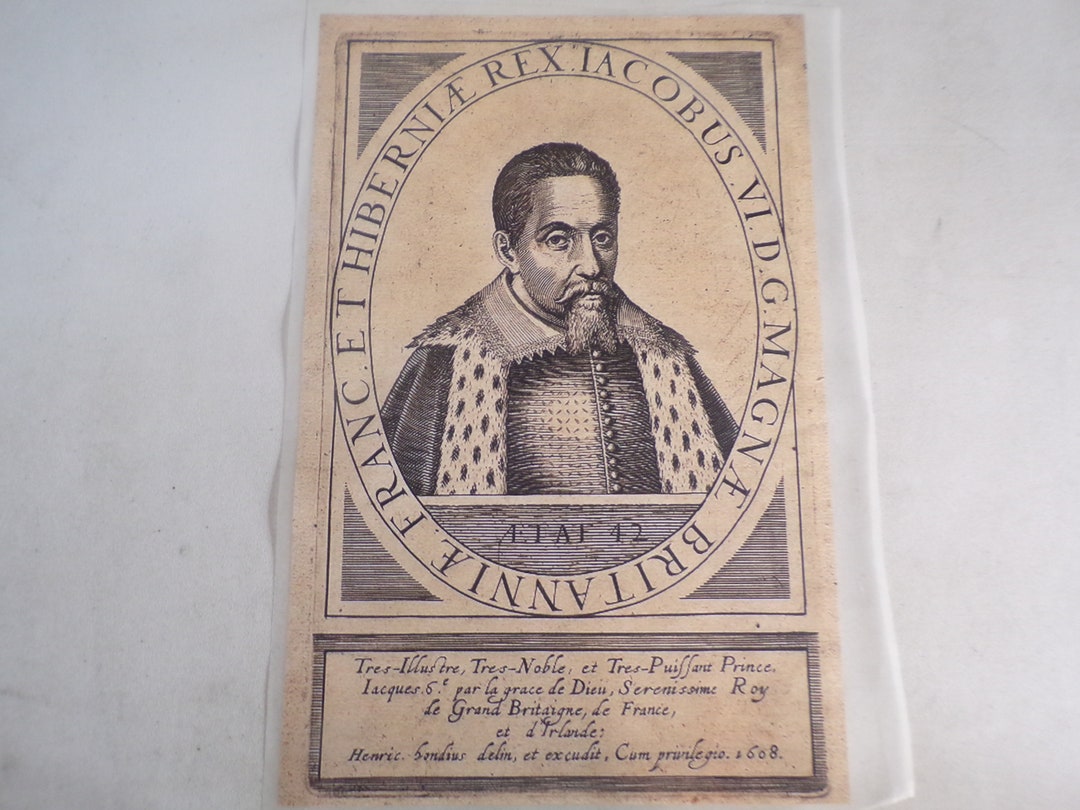 The Real King James Iron on Heat Stamp - Etsy