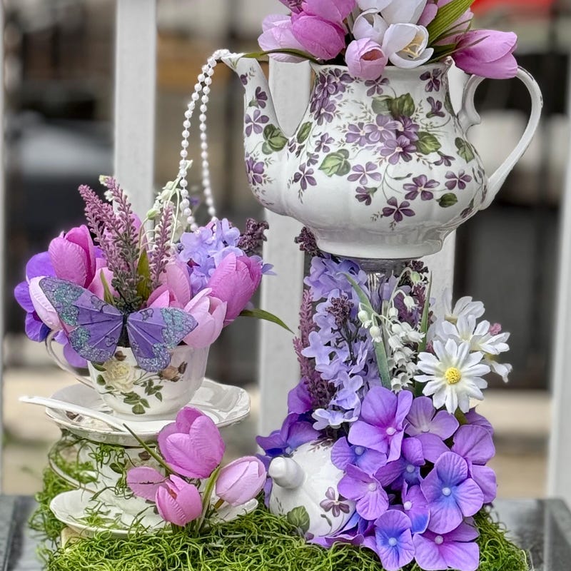 Tea Pot Centerpiece - Etsy