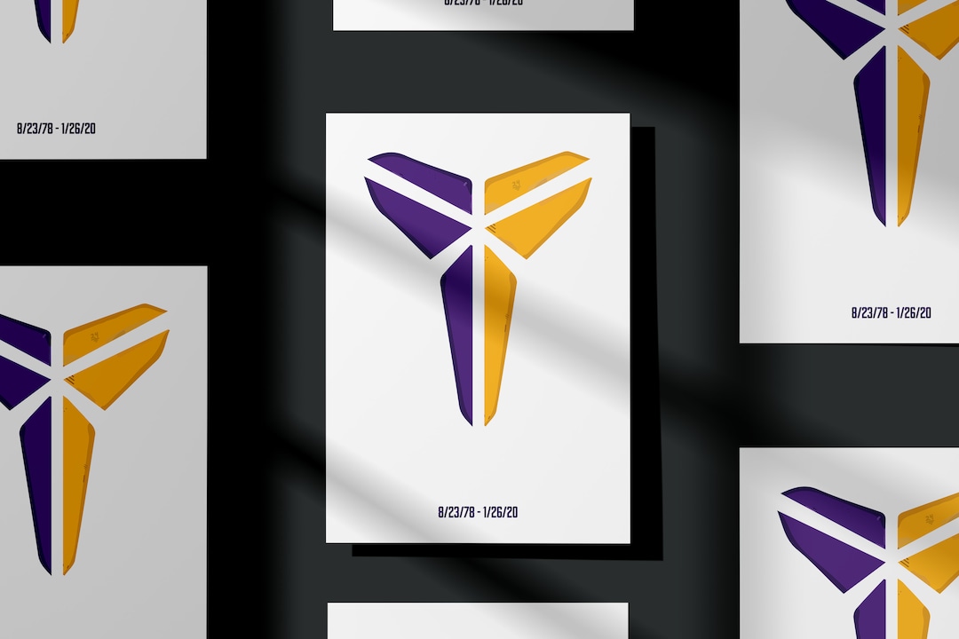 Kobe Bryant Logo Poster - Wall Art // Digital Download Print // Wall ...