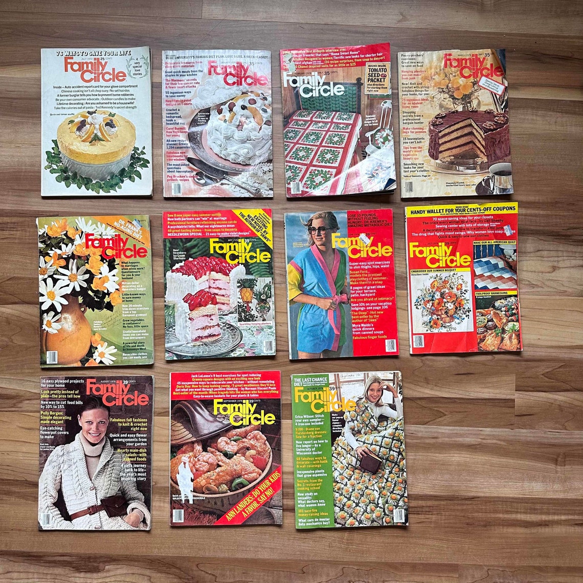 Vintage Family Circle Magazines 1972-1976 - Etsy