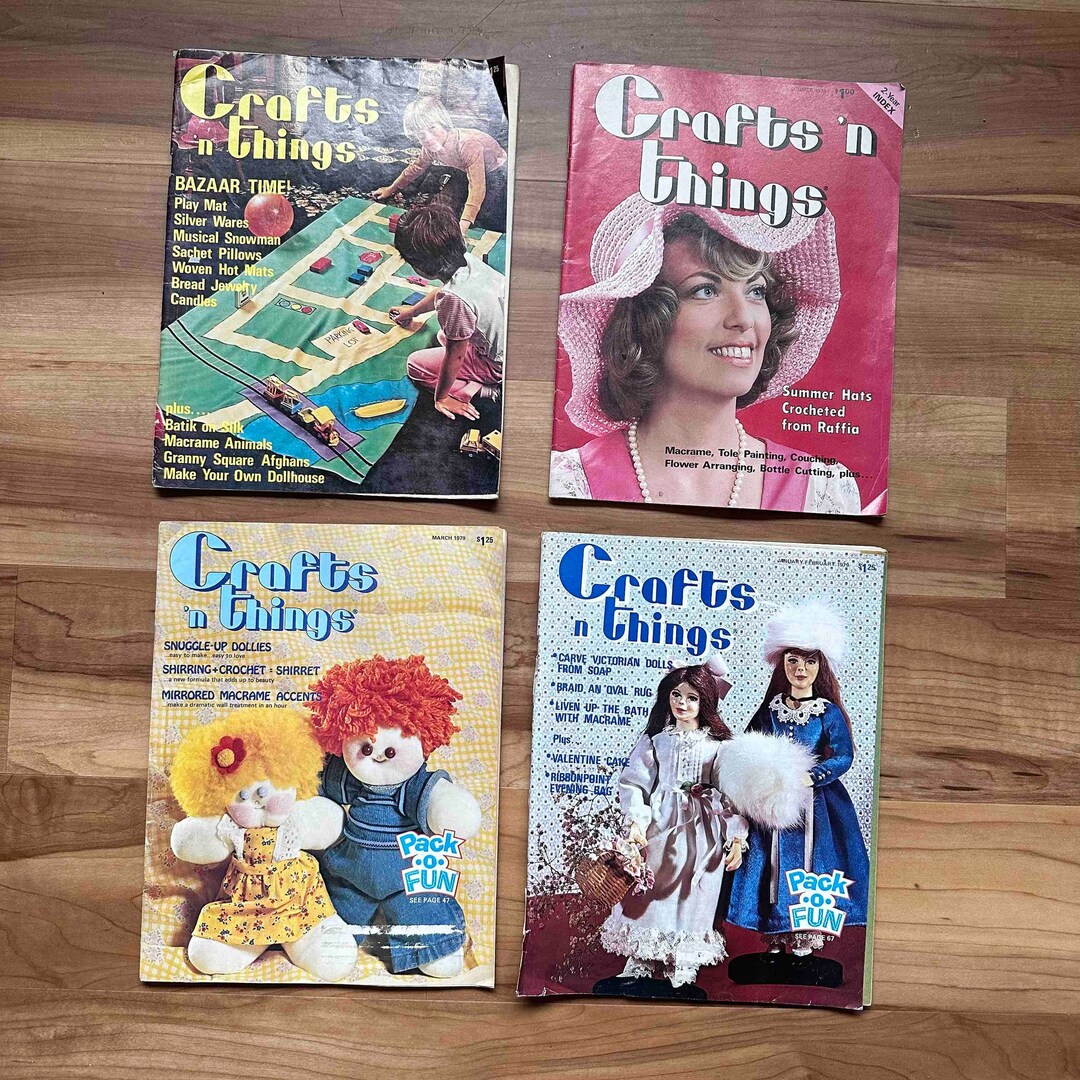 Vintage Crafts N' Things Magazines 1978 & 1979 - Etsy