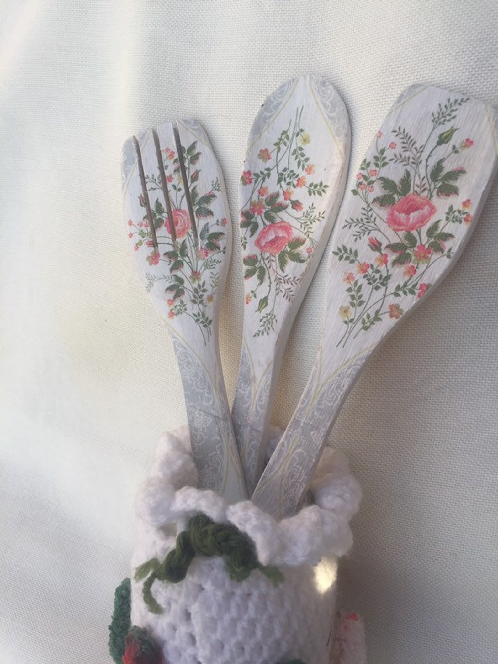 Decorative Wooden Set Decoupage Tools Kitchen Decor Spoon - Etsy