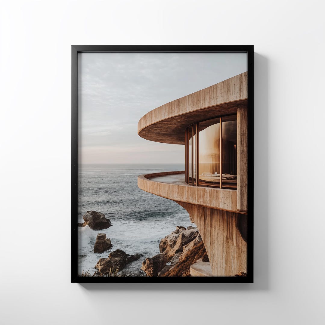 Premium Matte Paper Poster - Brutalist Architecture, 60's Photography ...