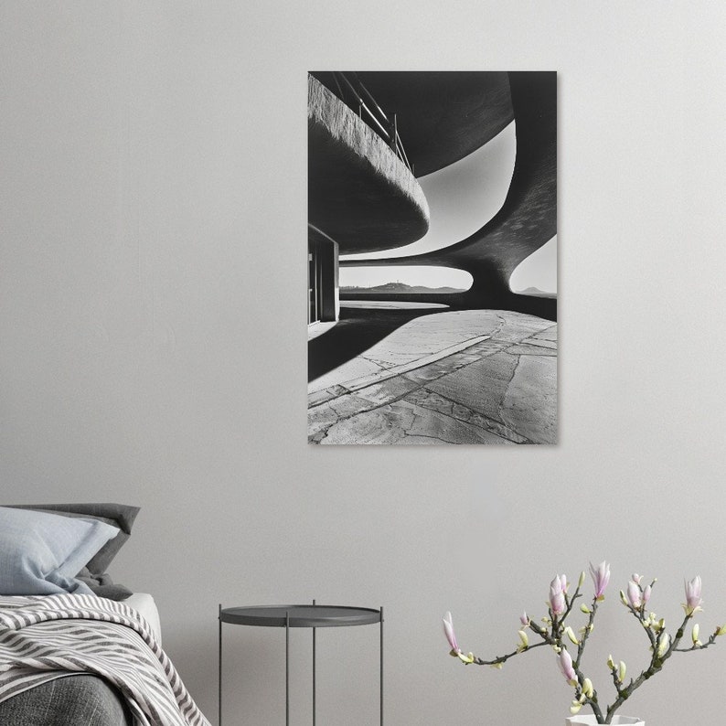 Premium Matte Paper Poster - Brutalist Architecture, 60's Photography ...