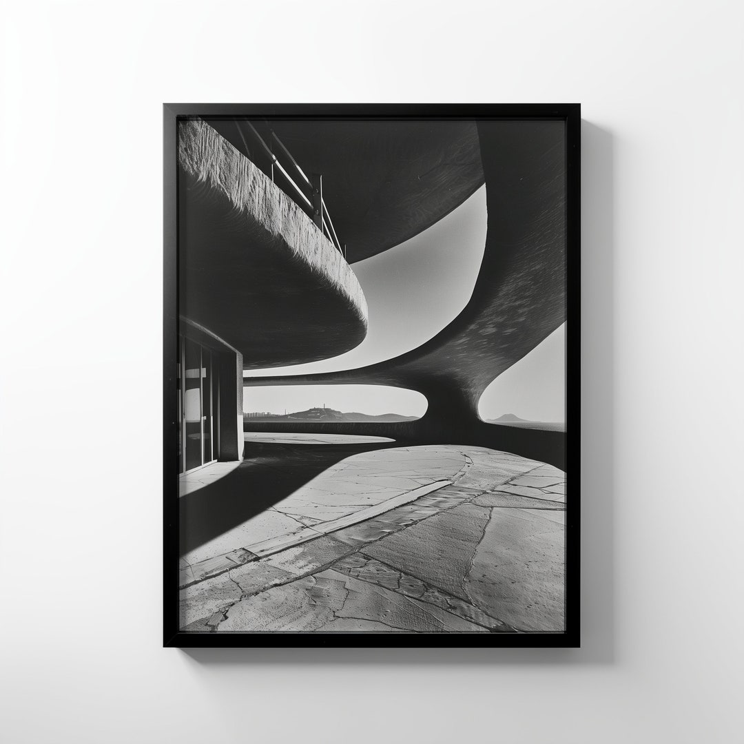 Premium Matte Paper Poster - Brutalist Architecture, 60's Photography ...