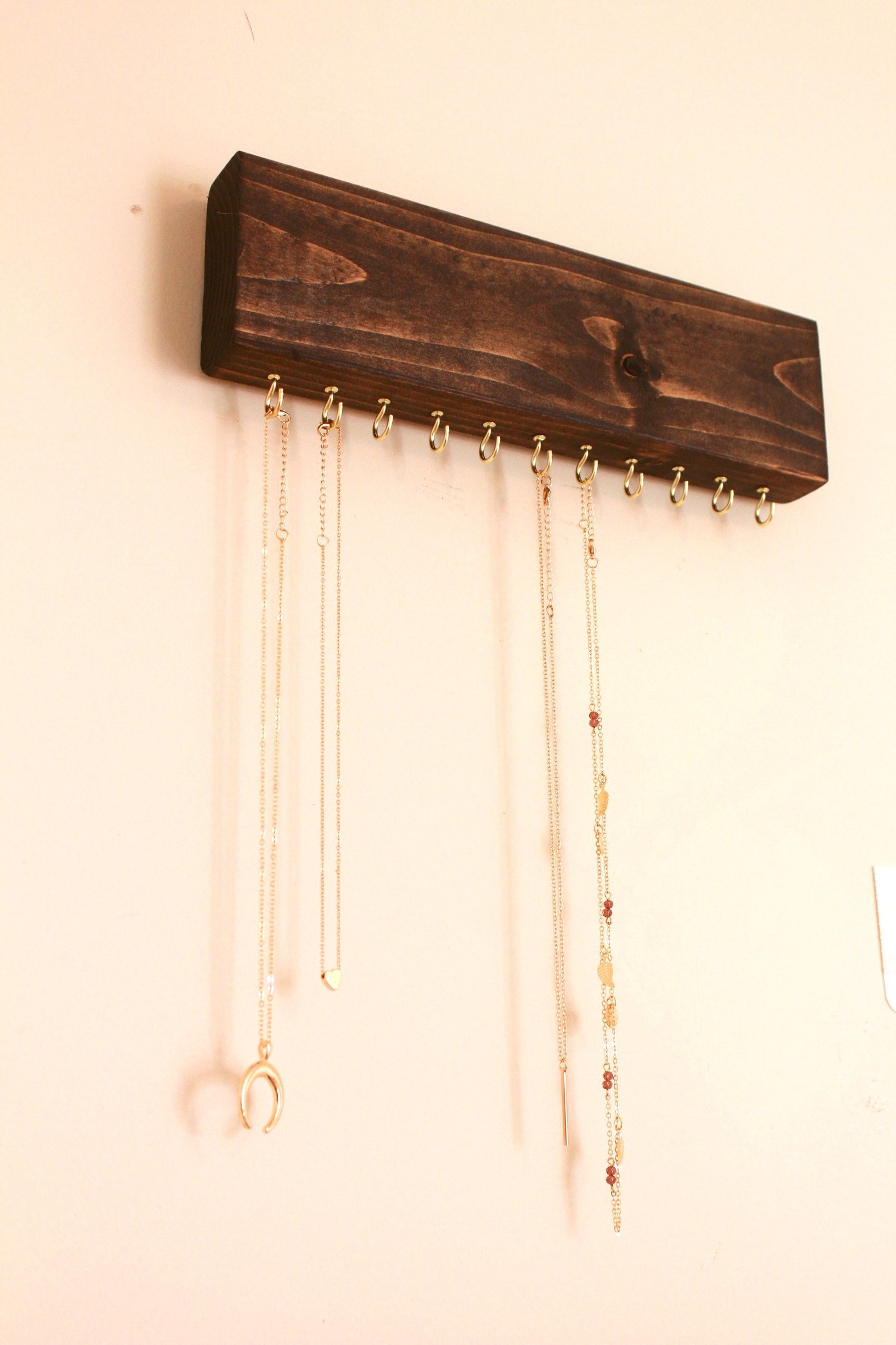 Wood Jewelry Hanger Set of 3 Necklace Holder Hanging | Etsy