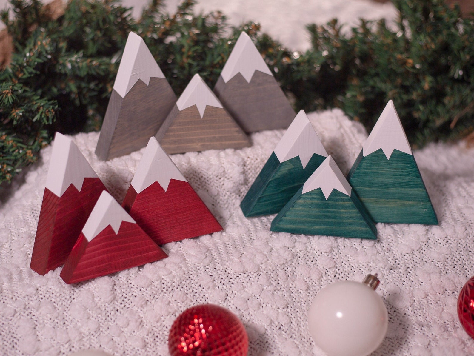 Mountain Shelf Decor Shelf Decor Nursery Mini Wood Mountain Wood ...