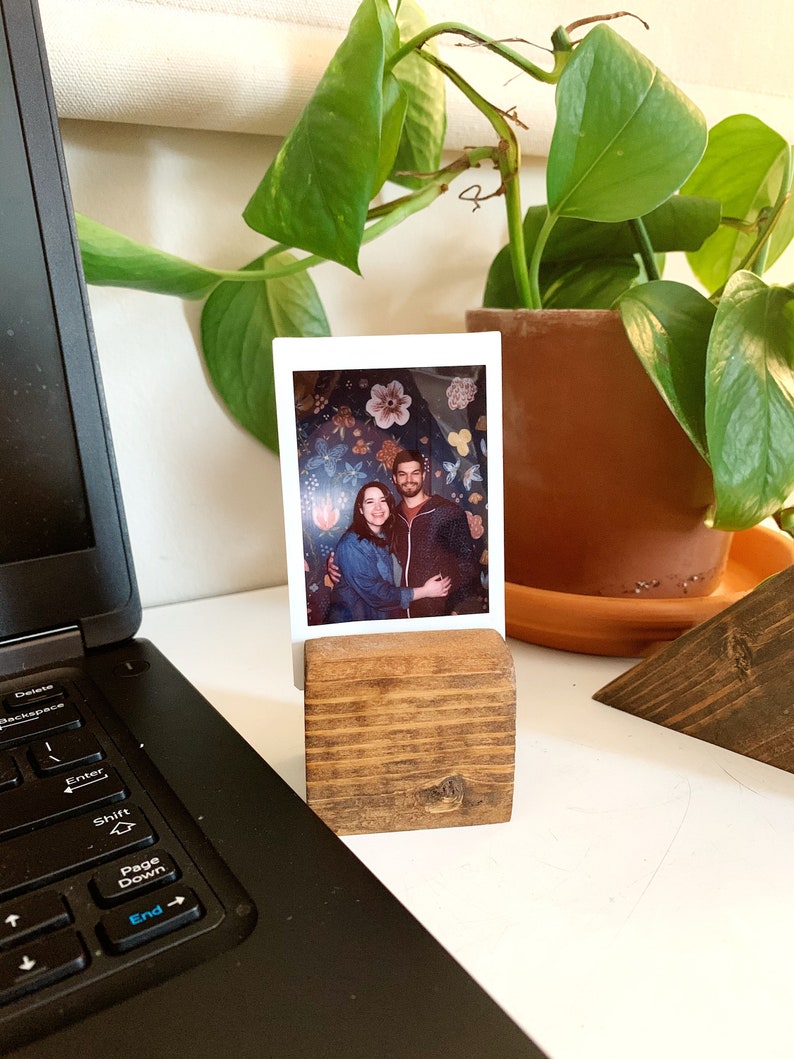 Wood Photo Stand Picture Holder Polaroid Frame Wood | Etsy