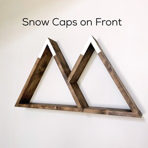 Mountain Shelf | Geometric Shelves | Wood Wall Shelf | 27x15.5 ...