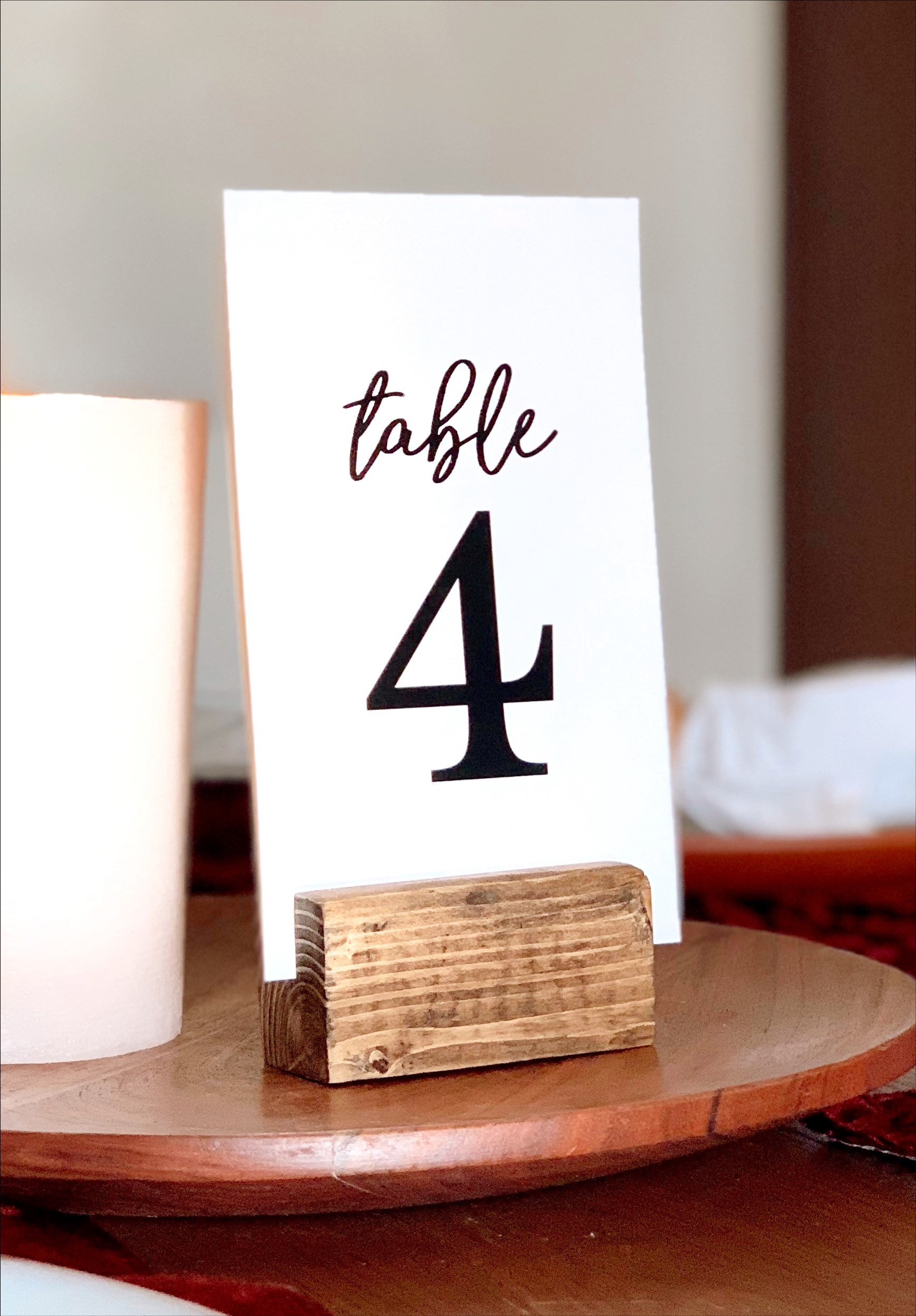 Wedding Table Number Holder Wedding Table Decor Wedding - Etsy