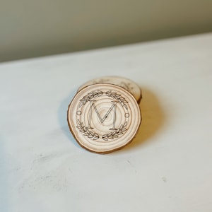 Personalized Initial Coasters | Wood Slice Coaster| Engraved Coaster ...