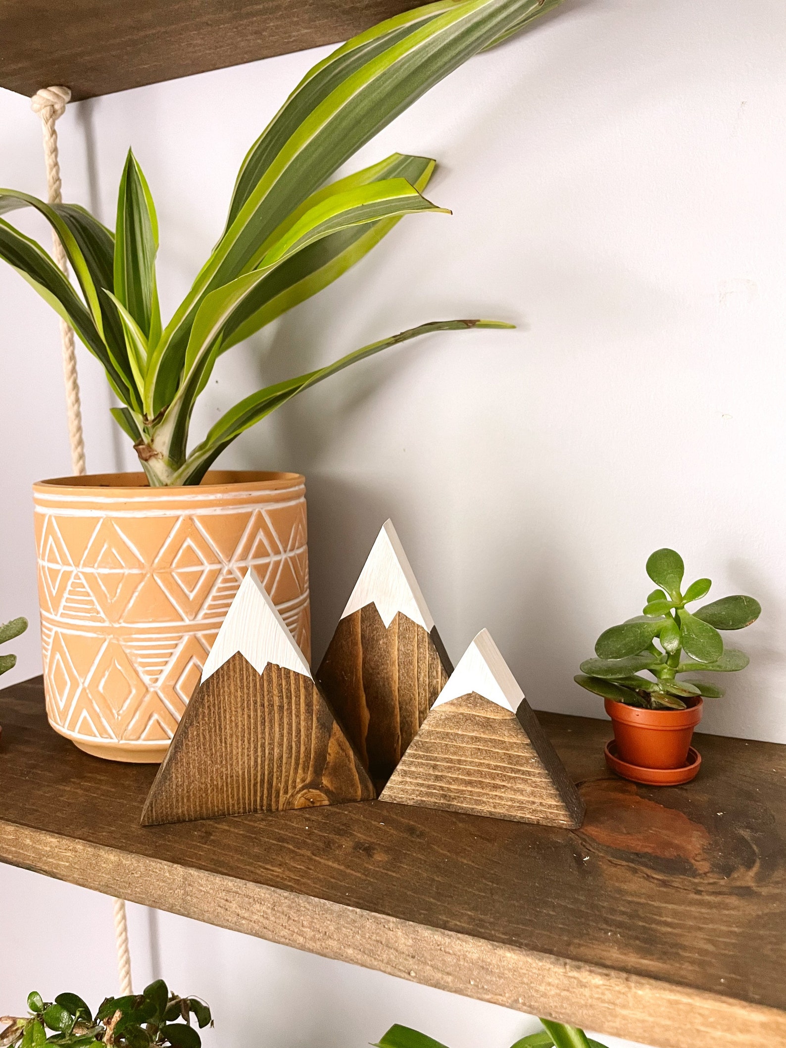 Mountain Shelf Decor Shelf Decor Nursery Mini Wood Mountain Wood ...