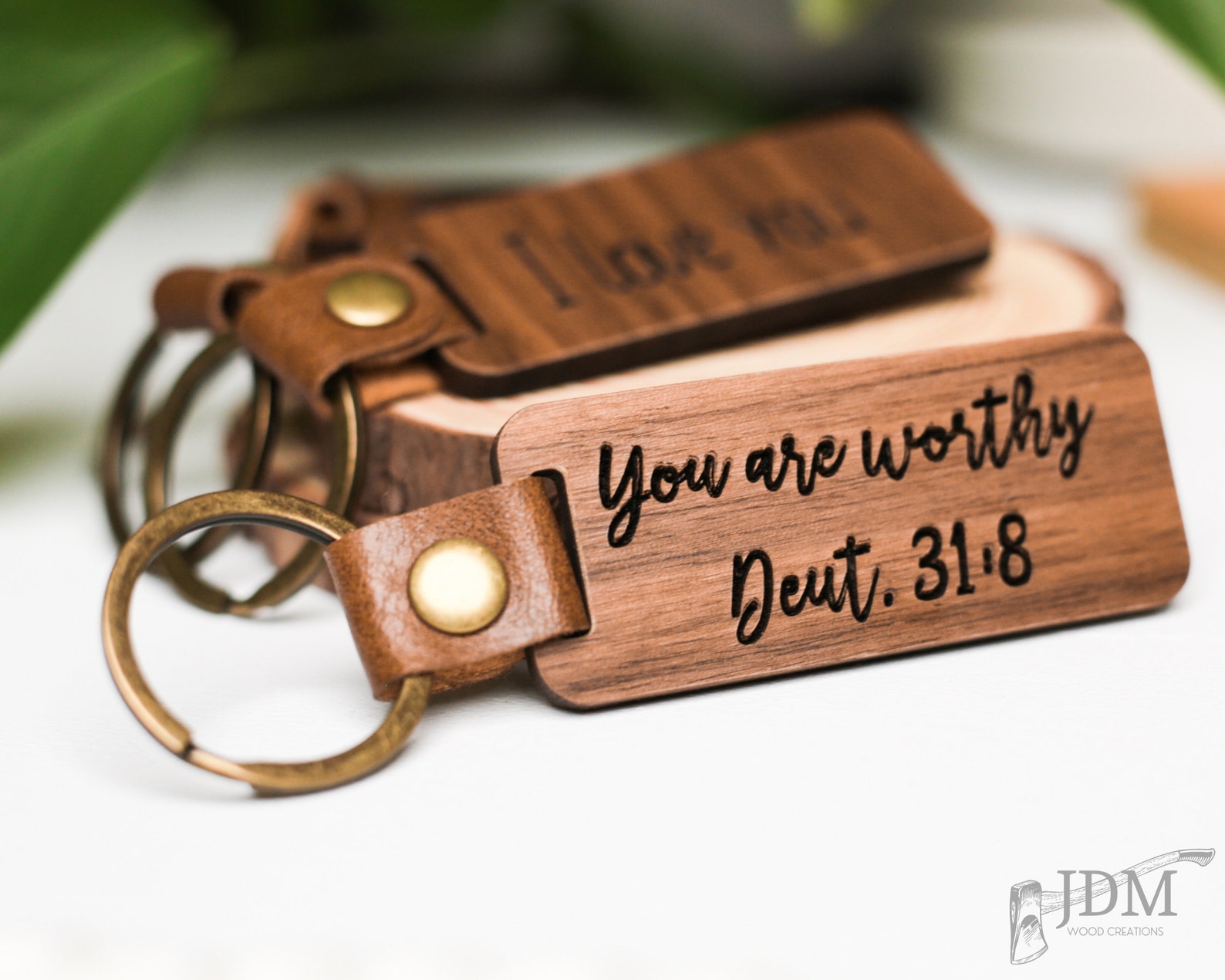 Anniversary Keychain | Custom Engraved Wood Keychain | Date Keychain ...